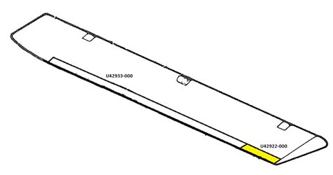 U42922 000 Univair Aileron Trailing Edge Fits Piper Univair Aircraft Corporation