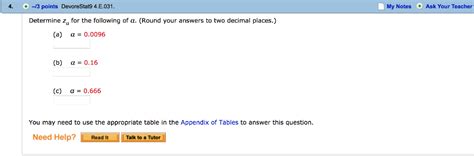 Solved 4 3 Points Devorestat9 4 E 031 My Notes Ask Your