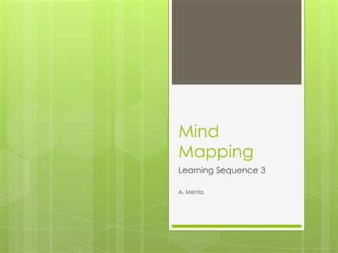 Mind Mapping Sequence 3 Ppt Free Download