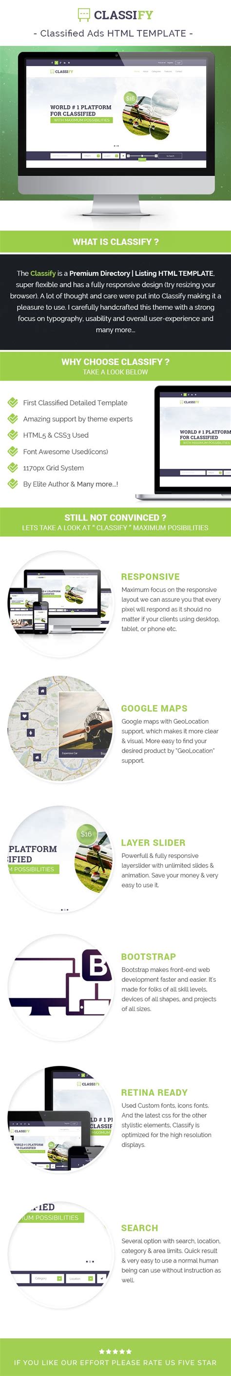 Classify Classified Ads Html Template