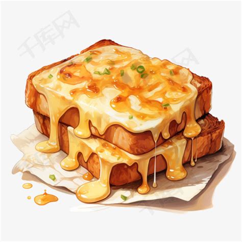 奶酪吐司元素立体免抠图案素材图片免费下载 千库网