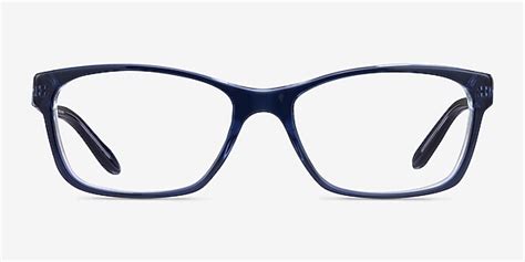 Ralph Ra7039 Cat Eye Opal Blue Frame Glasses For Women Eyebuydirect