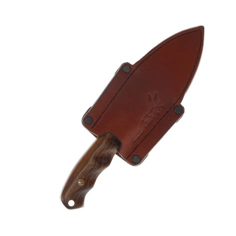 Half Face Blades Smkw Exclusive Disaster Jr Fixed Knife Ironwood Mosaic Pins Hollow D10