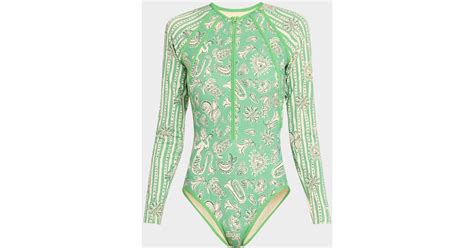 AlÉmais Lula Rashguard One Piece Swimsuit In Green Lyst