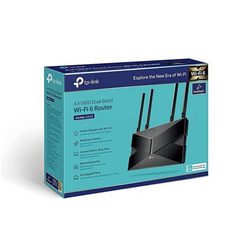 Wireless Or Wi Fi Tp Link Ax1800 Ax23 1800 Mbps Router Black Dual Band At ₹ 4899piece In Palghar