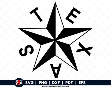 Texas Star Svg Texas Svg Texas State Svg Texas Png Svg Etsy Canada