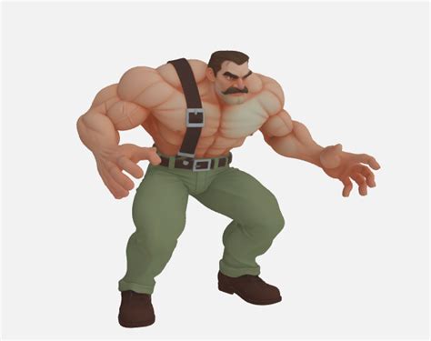 ⬆️ Mike Haggar Combate Final・archivo Stl Para Impresión 3d・cults