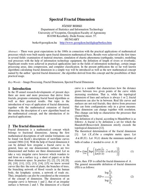 using spectral fractal dimension in image classification pdf