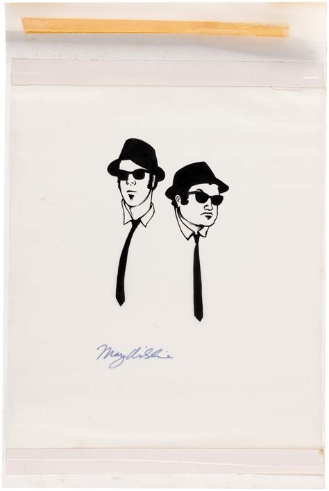 Hakes Blues Brothers Original Art Logo By Mary Wilshire On Vellum