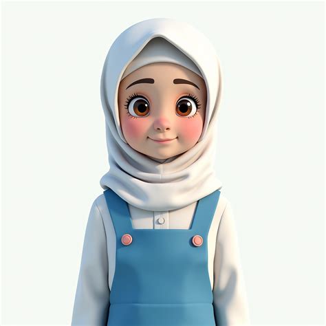 بنت محجبة بحجاب ابيض بيكاسو الخليج Gulf Picasso