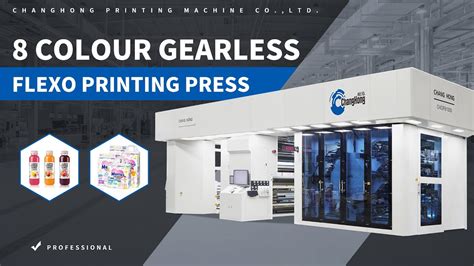Wide Web 8 Colors Gearless Ci Flexo Printing Press Youtube