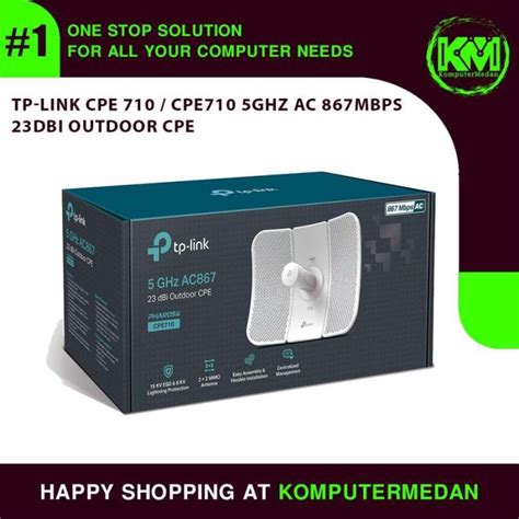 Jual Tp Link Cpe 710 Cpe710 5ghz Ac 867mbps 23dbi Outdoor Cpe Di Seller Komputermedan Official