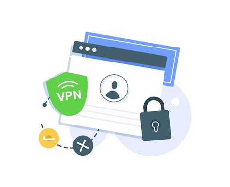 Premium Vector Vpn Service To Protect His Personal Dataprivacy