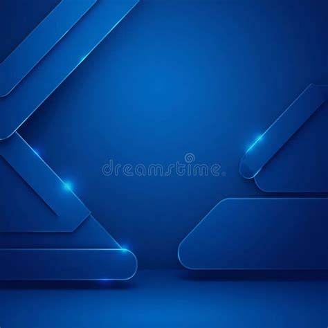 Gradient Blue Abstract Background With A Soft Curve And Smooth Lighting