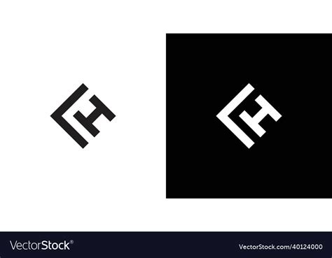 Modern And Elegant Letter Ch Initials Logo Design Vector Image