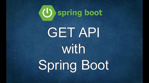 Get Api With Spring Boot Youtube