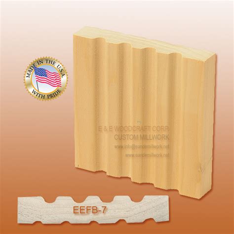 Fluted And Beaded E And E Woodcraft Corp