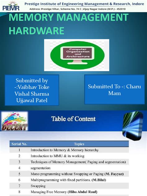 memory management pdf