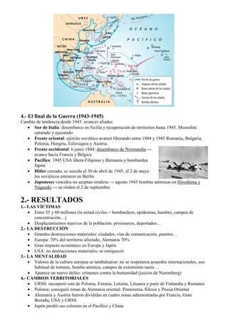 Segunda Guerra Mundial Esquema Pdf