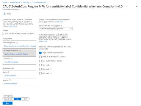 A First Look At Azure Ad Conditional Access Authentication Context Modern Workplace Blog