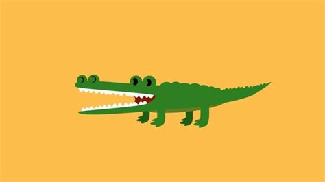 Cartoon Crocodile Flat Animation Video In 2025 Animated 
