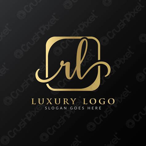 Initial Rl Letter Logo Design Modern Typography Vector Template