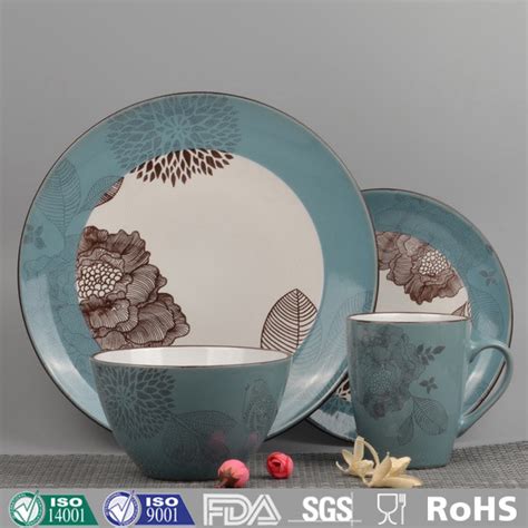 Vintage Artwork Design Color Glazed Ceramic Dinnerware Set China
