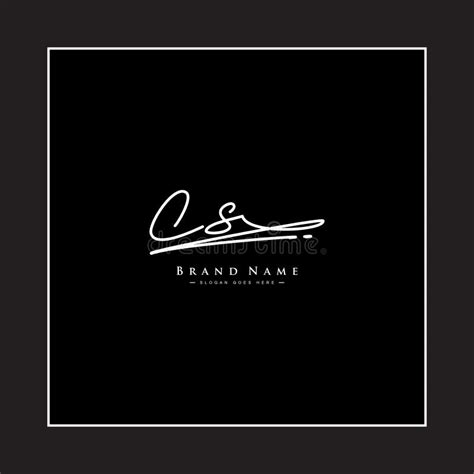 Initial Letter Cs Vector Logo Template In Handwritten Signature Style
