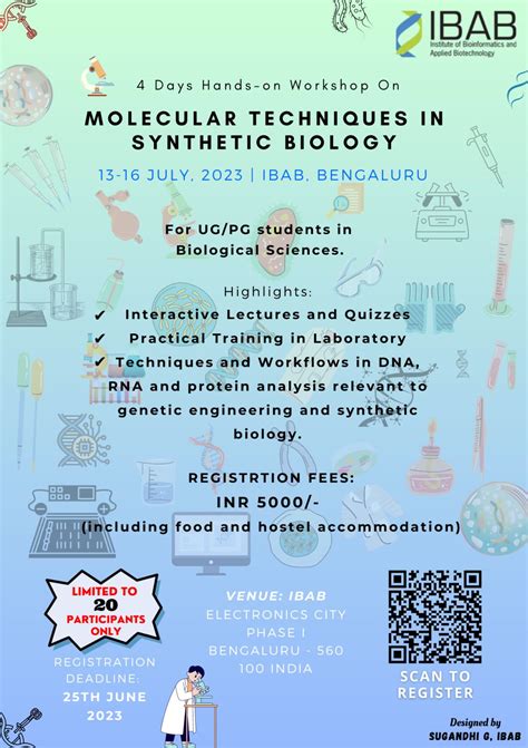Institute Of Bioinformatics And Applied Biotechnology Ibab On Linkedin Workshop Alert The