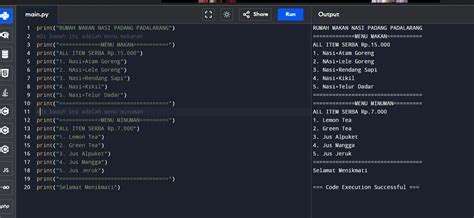Haloohanaa Latihan 2 Penerapan Baris Komentar Pada Bahasa Python Haloohanaa Latihan 2 Penerapan Baris Komentar Pada Bahasa Python
