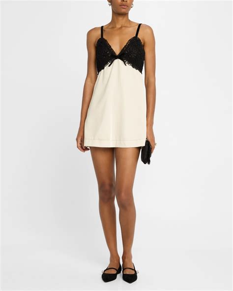 Loveshackfancy Ganette Velvet Mini Dress Neiman Marcus