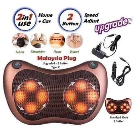 Best Price For Heat Massage Pillow Deep Kneading Massager Relax Neck