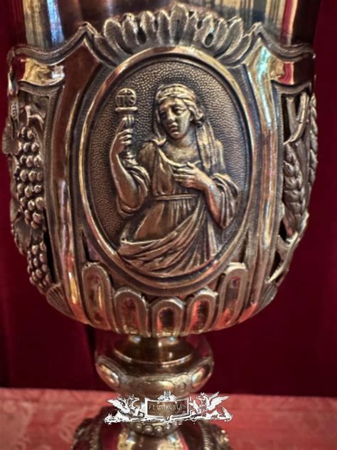 1 Baroque Style Chalice With Original Paten Chalices And Ciboria
