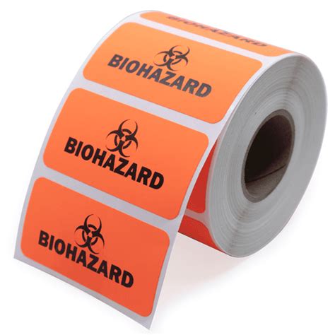Biohazard Labels For Medical Facilities With Biohazard Symbol