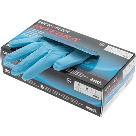Ansell Disposable Glove Series Microflex Integra Size Medium 67 Mil Not Coated Nitrile