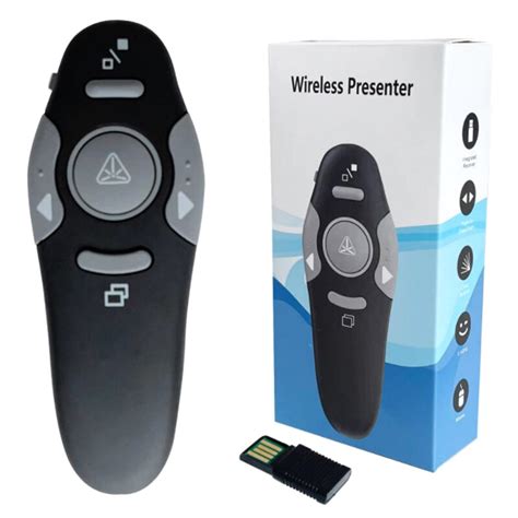 무선 Usb 파워포인트 프레젠테이션 Ppt 플립 펜 포인터 리모콘 프리젠터 빨간색 조명 리모컨 교사용 24ghz 학교