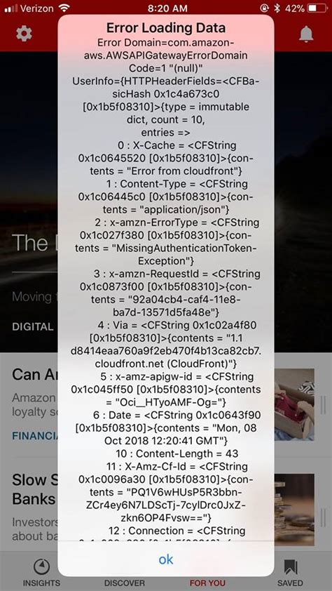 Amazon Web Services IOS AWSAPIGateWay Missing Authentication