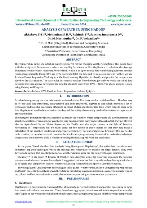 Pdf Weather Analysis
