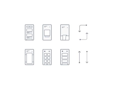 Wireframe Flow Icons Sketch Freebie Download Free Resource For Sketch