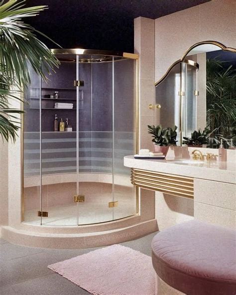 1980s Luxury Bathroom 🧼 In 2025 80s Interior 80s Interior Design