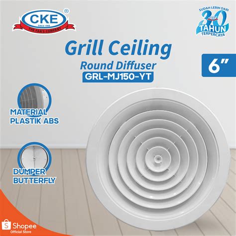 Grill Ceiling Round Diffuser Ac Ducting 6 Inch Ceiling Round Diffuser
