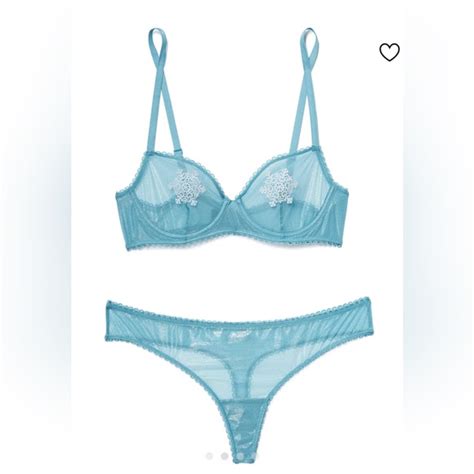 Adore Me Intimates And Sleepwear Adore Me Aqua Sheer Bra And Panty