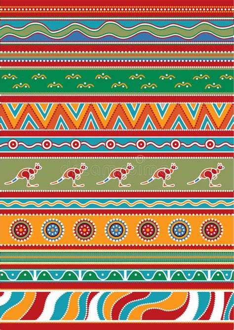 Set Of Australian Pattern Vector Patterns Including Ethnic Australian Motive Wi Sponsored