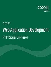 Mastering Php Regular Expressions For Web Development Course Hero