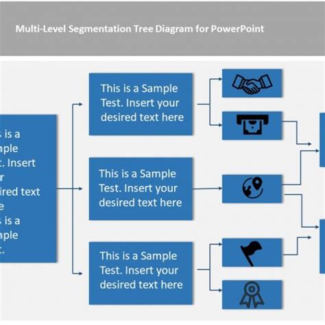 Multi Level Segmentation Tree Diagram For PowerPoint Slide Slidevilla