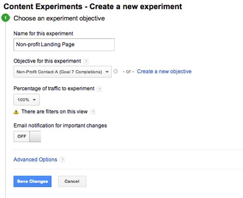 Free A B Split Testing Tutorial For Using Google Analytics Experiments New Media Campaigns