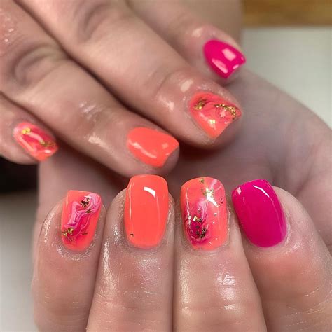 40 Chic Summer Coral Nails You Will Love Nail Designs Daily