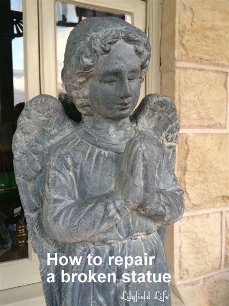 Lilyfield Life Repairing A Broken Statue Stunning Angel