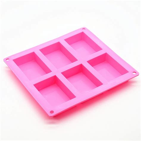 Custom Silicone Molds For Soap Making Silicone 6 Cavity Soap Molds