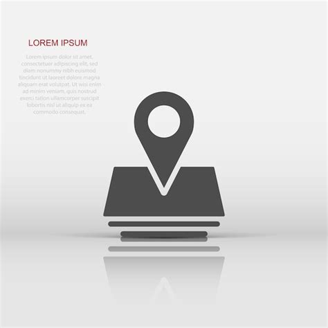 Premium Vector Map Pin Icon In Flat Style Gps Navigation Vector